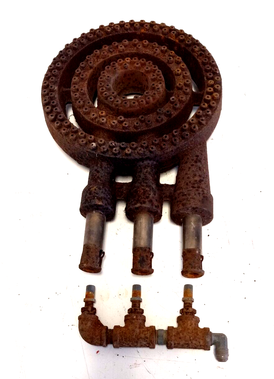 Antique Cast Iron Gas Burner Element, Forge, Heater, Cooker,Metal Art ...