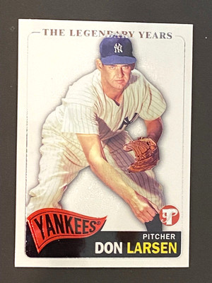 Don Larsen YANKEES,2005 Topps Pristine THE LegendARY YEARS #56 HOF ...