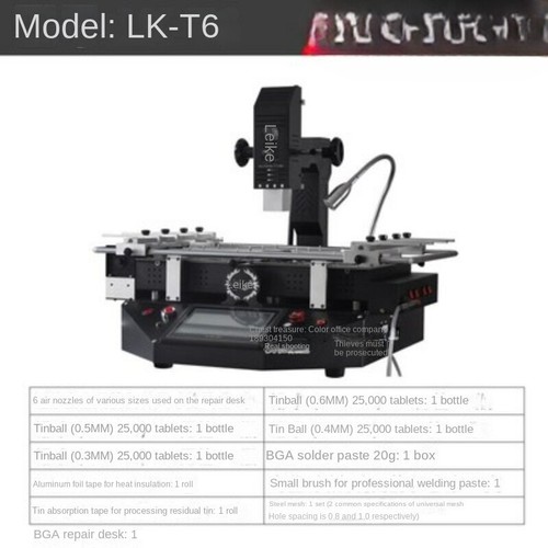 LK-T6 Hot Air BGA Rework Station 3 Temperature Heating Zones Pen XBOX ...