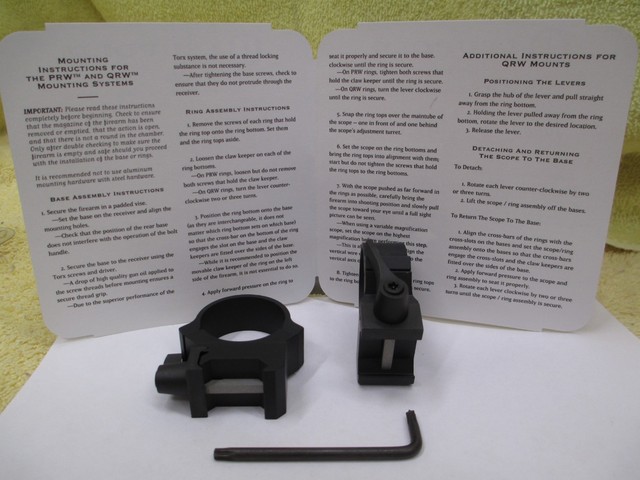 Leupold 49865 QRW 30mm Rings High Matte Black for sale online | eBay