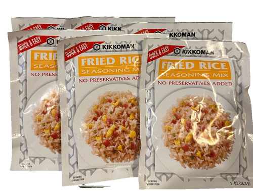 Kikkoman Fried Rice Seasoning Mix, 1 oz (Pack of 6) Best by 7/19/26 ...