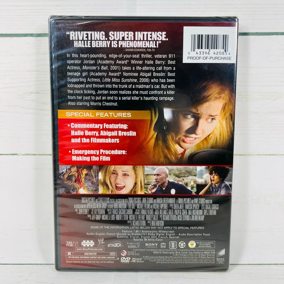 The Call (DVD, 2013) Halle Berry, Abigail Breslin, Morris Chestnut New ...