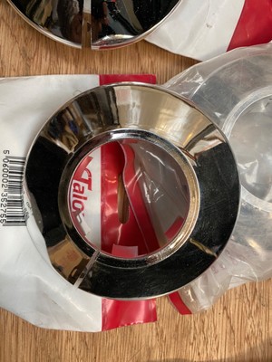 5X 54mm NEW CHROME PLUMBING PIPE COLLARS COVER SHROUD PLASTIC COLLAR ...