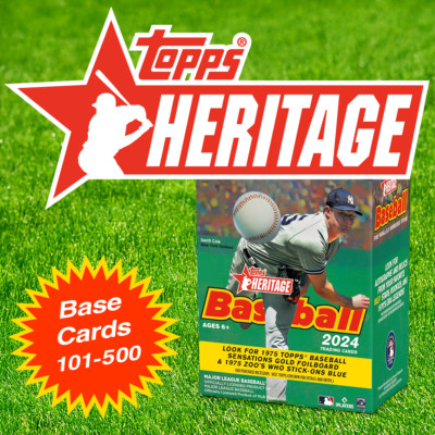 2024 Topps Heritage Baseball #101-500 - You Pick - Complete Your Set ...