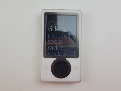 Microsoft Zune Digital Media MP3 Player (1090) 30GB - White - WORKS ...