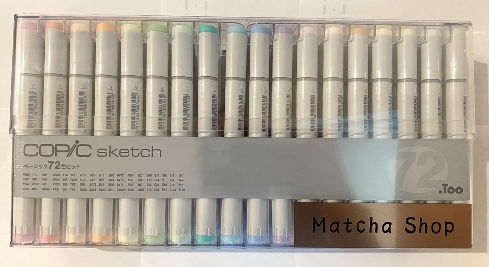 Copic Sketch Marker 72 Color BASIC Set Artist Markers From JAPAN BRAND ...