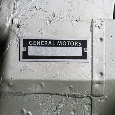 General Motors GM Custom ID Data plate Serial # Number Tag BBC SBC AFX ...