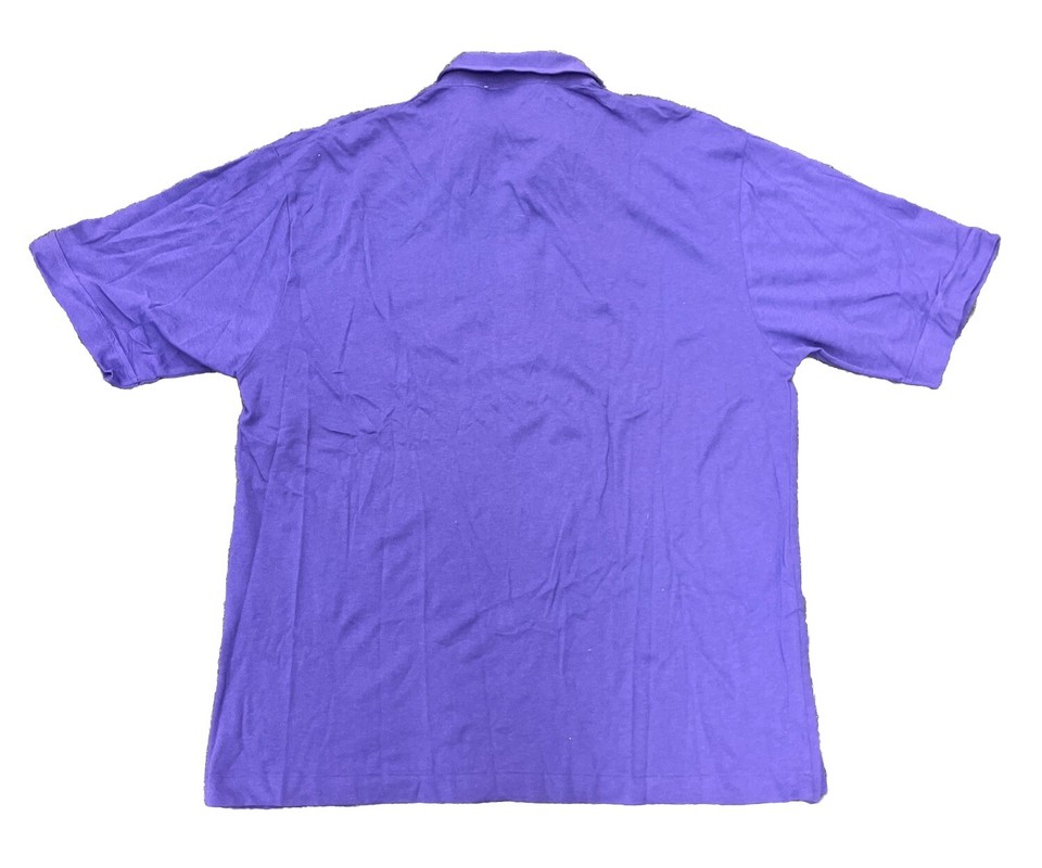 Jimmy Connors Tennis Men's Short Sleeve Polo Purple Shirt Size XL | eBay
