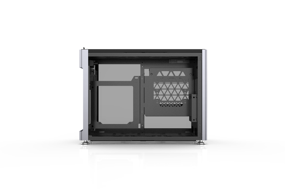 Jonsplus i100 Pro Mini-ITX Gaming Case, Unobtainium w/ Ventilated Metal ...