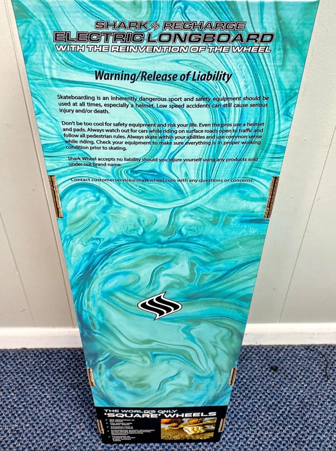 Sealed Shark Recharge 10 Mile Range Remote Control Electric Longboard ...