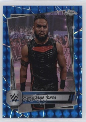 2025 Topps Chrome WWE Blue Geometric Refractor /99 Tama Tonga #54 | eBay