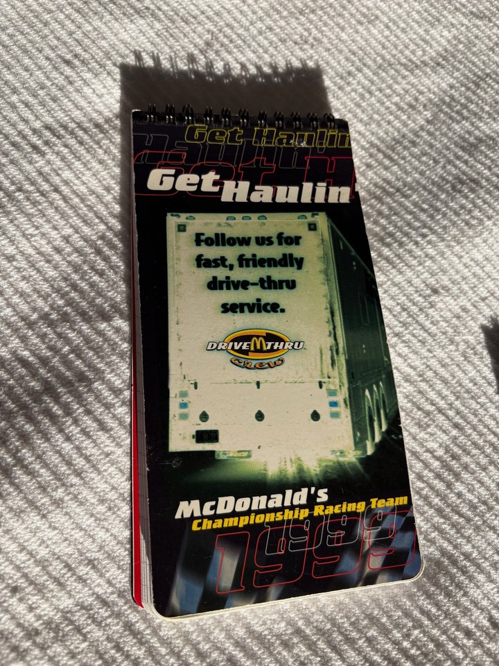 RARE! IndyCar/CART Reporter Notebook, Team KOOLGreen, Ganassi, w/ Champ ...