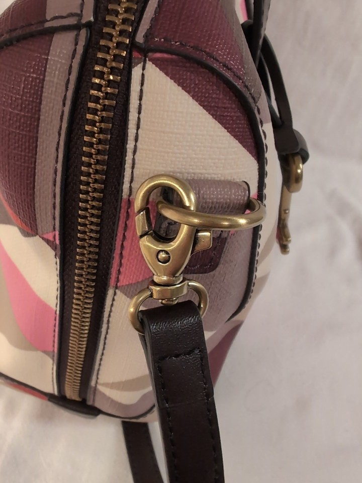 Fossil Women's Sydney Satchel Handbag Purse Man Made Material Crossbody ...