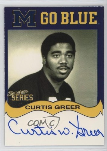 2006 TK Legacy Michigan Wolverines Go Blue Auto Curtis Greer #MGB127 ...
