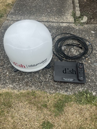 Dish Playmaker Dual Satellite Antenna + Wally Receiver w/ Remote ...