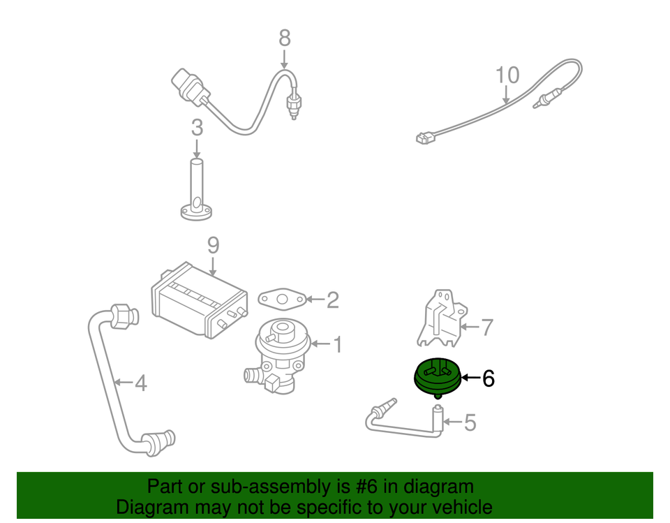 GENUINE NISSAN 1979-2004 BPT EGR CONTROL VALVE OEM NEW MANY VEHICLES ...