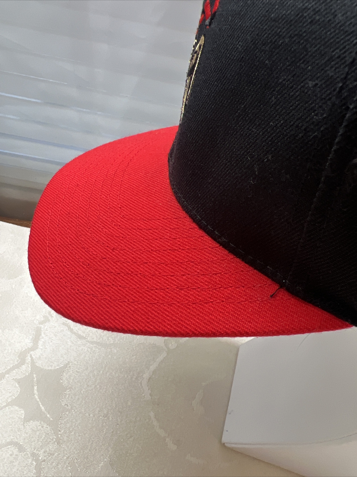 RUMPLE MINZ The Classic Wool Blend Black & Red Snapback OSFA Hat - NEW ...