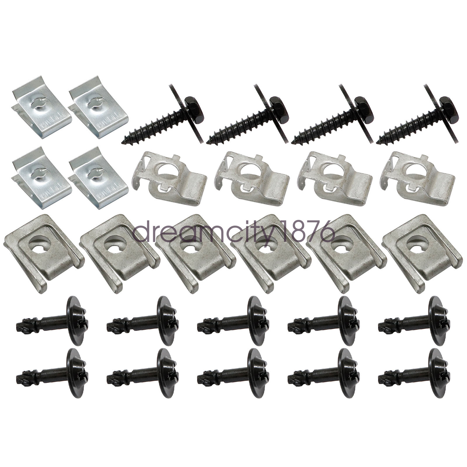 For AUDI A4 A5 A6 A7 Q5 Engine splash guard mounting kit screw 28pcs US ...