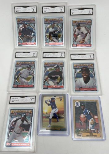 GMA Graded Card Lot of 7 with Bo Jackson Bo Bichette Cards in Top ...