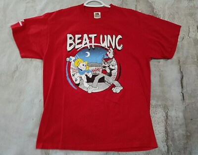 Mens Large NC State Wolfpack Beat UNC 2013 Homecoming Double Sided T ...