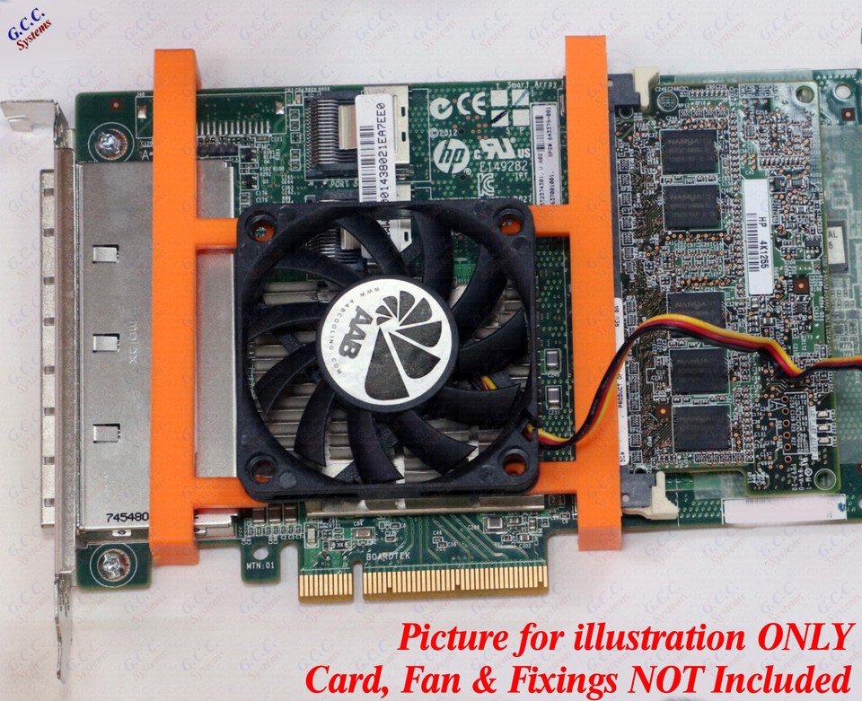 SATA RAID SAS Card Cooler Mount Bracket Clip Adaptor 4 P822 (60mm ...