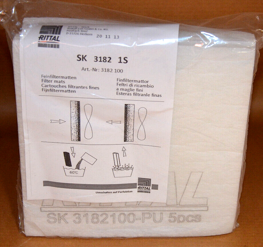 Rittal SK 3182.100 Filtermatte weiß Filter 3182100 5Stück=1VPE NEU | eBay