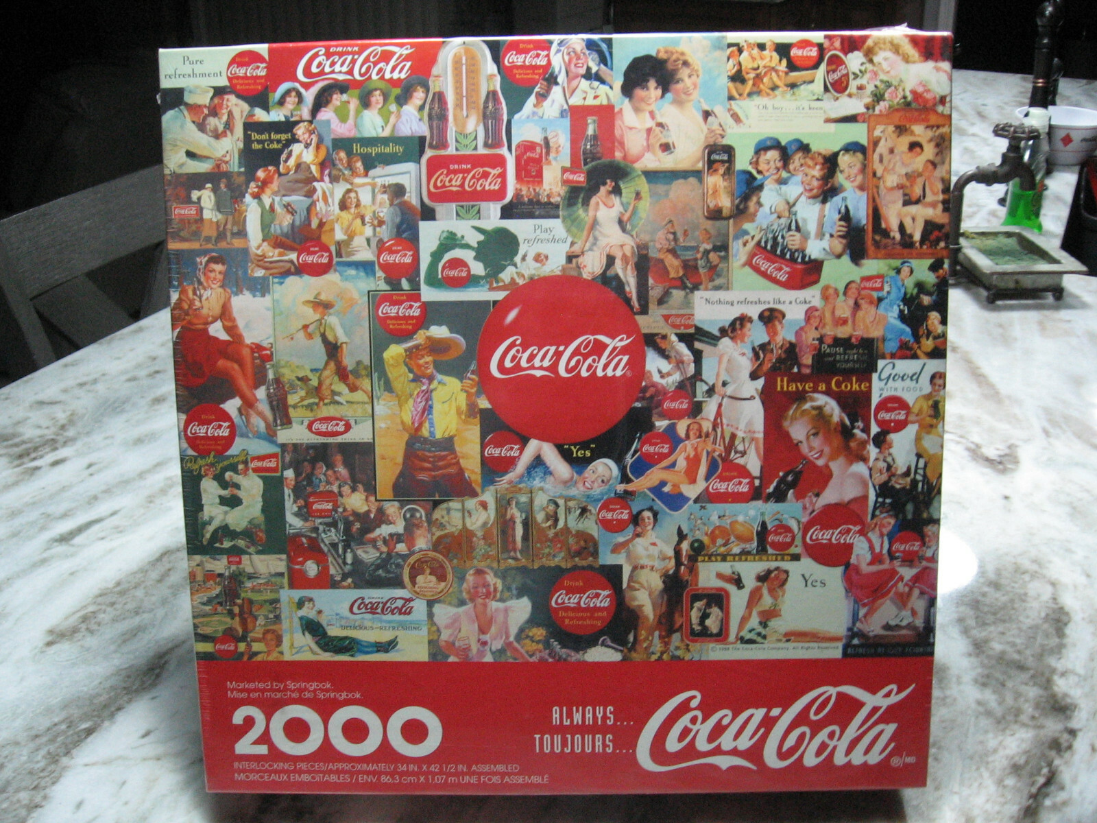 COCA COLA 2000 PIECE SPRINGBOK PUZZLE "ALWAYS COCA COLA" NEW AND ...
