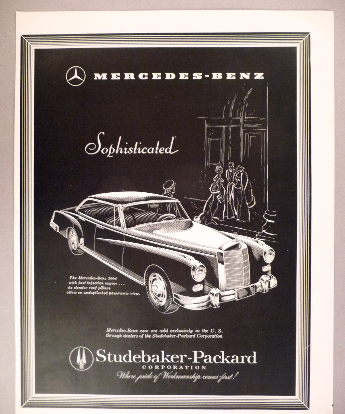 Mercedes-Benz 300d PRINT AD - 1958 ~~ Studebaker-Packard Car | eBay