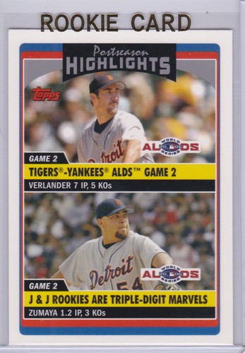 JUSTIN VERLANDER ROOKIE CARD 2006 Topps Update Detroit Tigers Astro ...