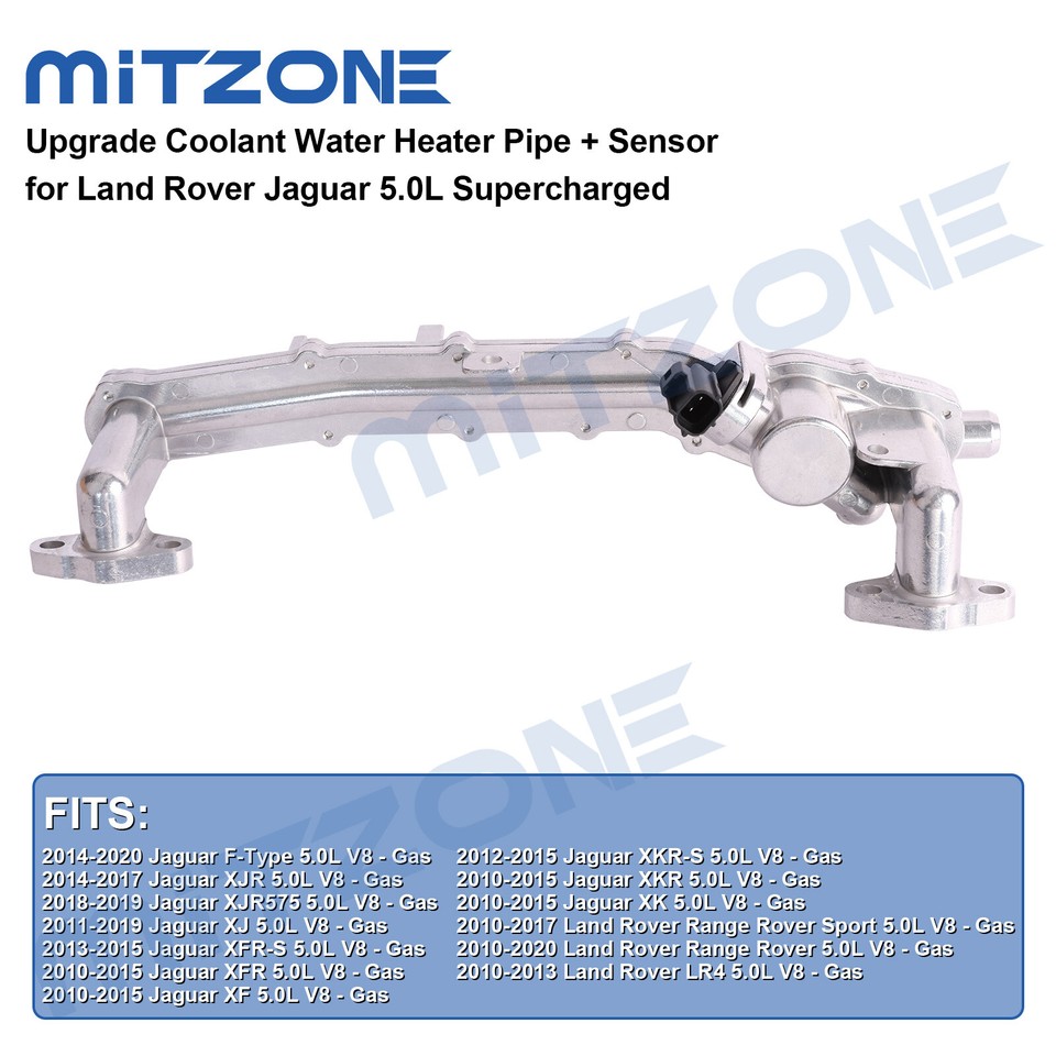 Upgrade Coolant Water Heater Pipe for Land Rover Jaguar 5.0L ...