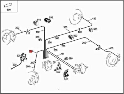 Genuine MERCEDES 905 C107 C140 C204 R107 BRAKE LINE 1074209228 | eBay