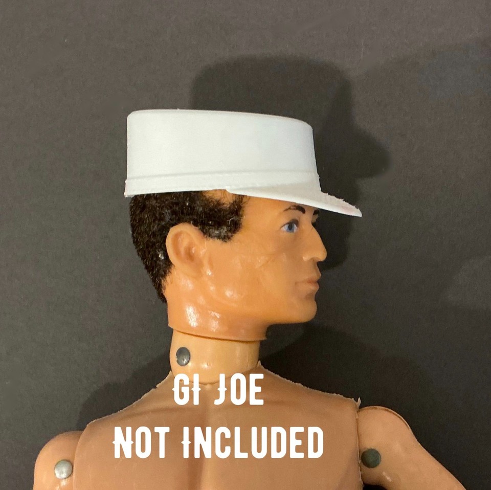 1969-70 Vintage GI Joe White Astronaut Plastic Fatigue Cap Hasbro USA 1 ...