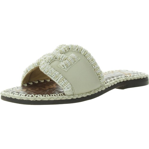 Sam Edelman Womens Fitz Ivory Beaded Slide Sandals 7.5 Medium (B,M ...
