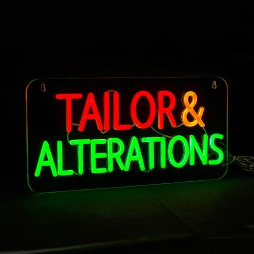 Tailor and Alterations LED Suitable for Stores Offering Custom Neon ...