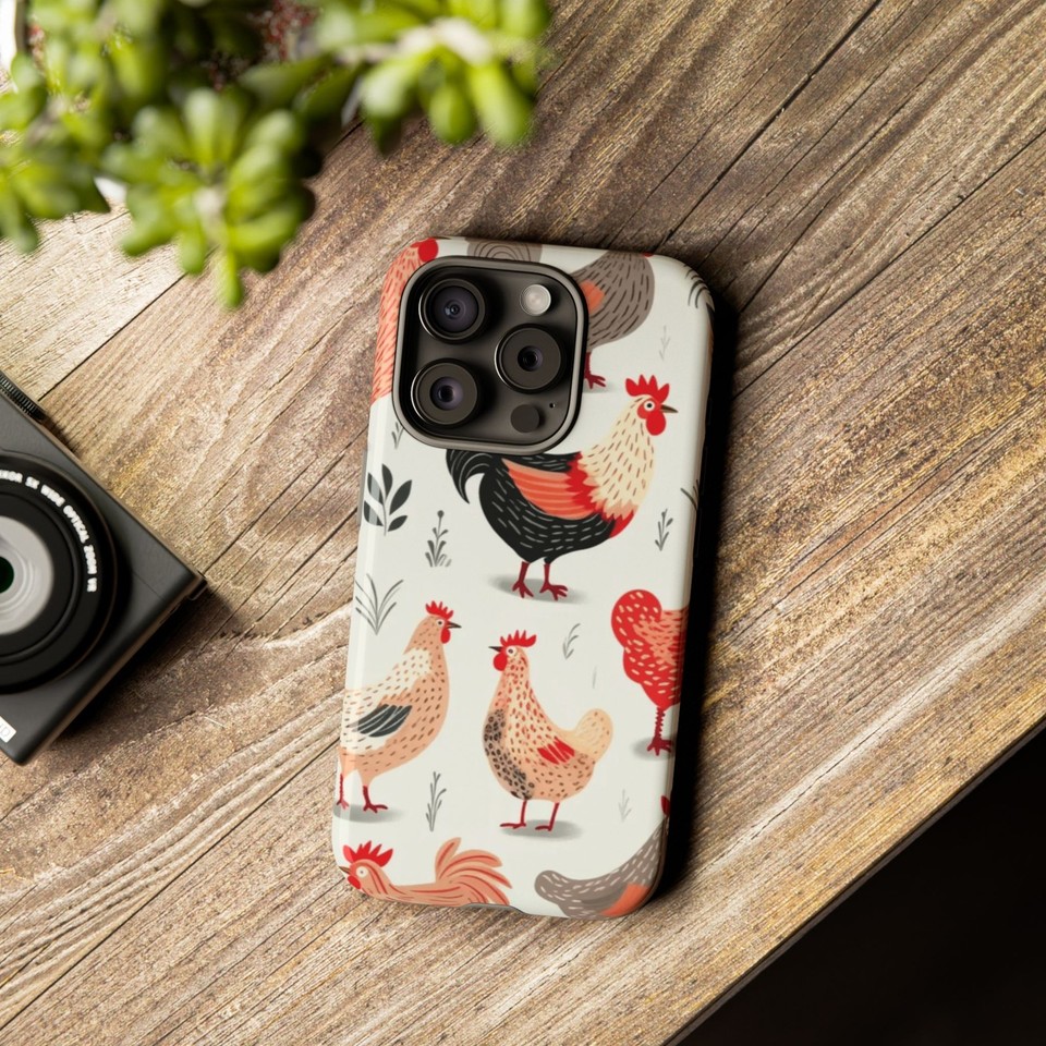 Cute Chicken Pattern, iPhone 15 Plus, Pro, Pro Max Tough Case | eBay