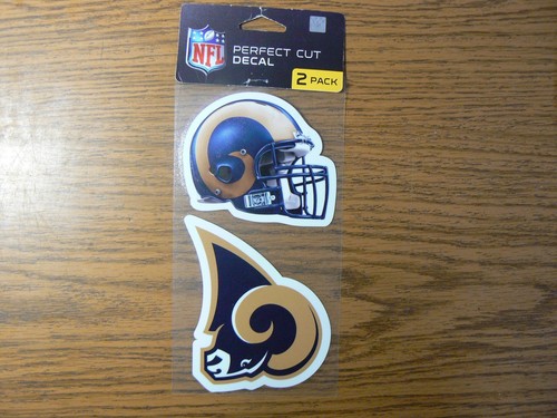 NFL LOS ANGELES RAMS DECALS 2-PACK STICKER WINDOW CAR DECAL BLUE & GOLD ...