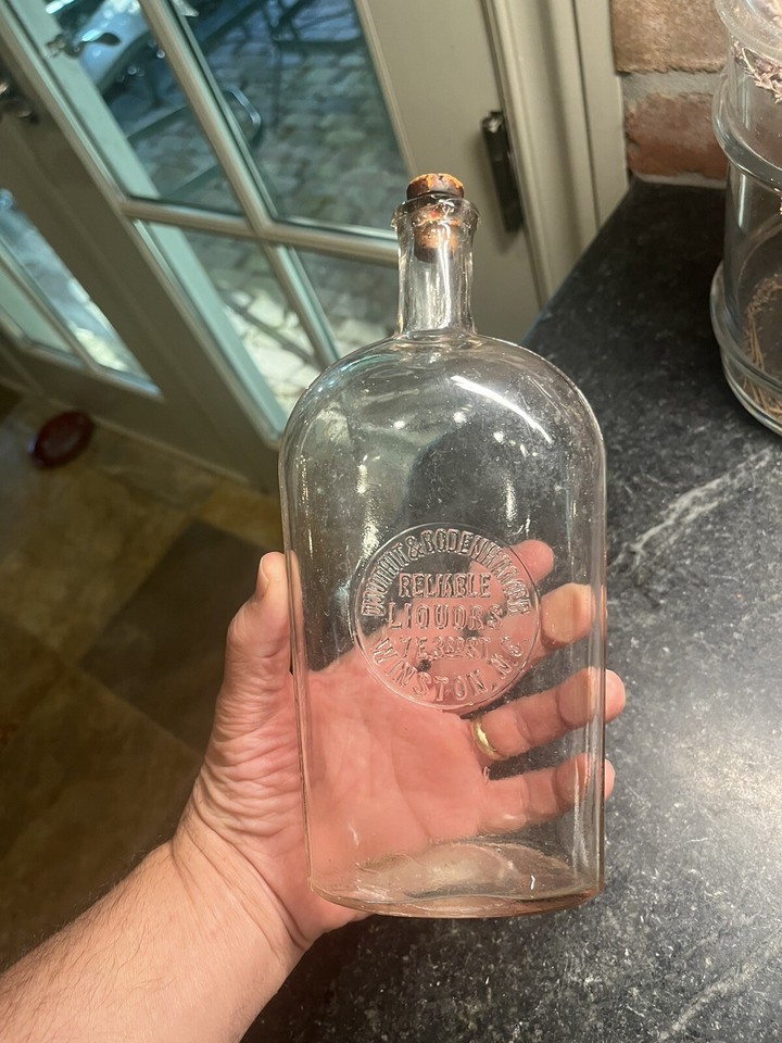 Winston-Salem NC Liquor Bottle Rare Quart Size Nice Example , No Issues ...