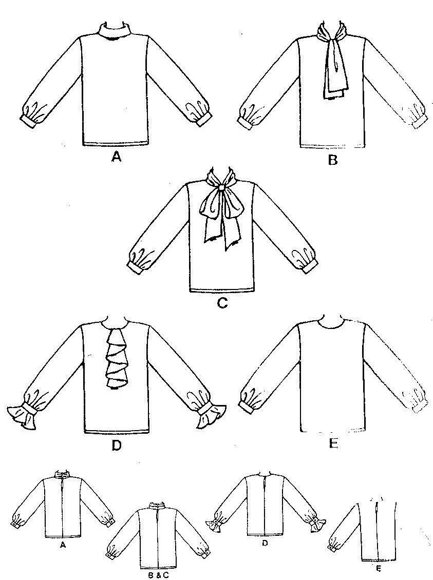 1993 Women's Blouse Sewing Pattern U-Pick Sizes 10-24 Simplicity 8674 ...