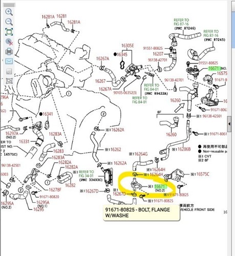 20-23 COROLLA 2.0L COOLANT FLOW CONTROL VALVE 16671-F2020 GENUINE ...