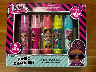 LOL Surprise Jumbo Chalk Set - 5 Jumbo Chalk Sticks With Holders | eBay