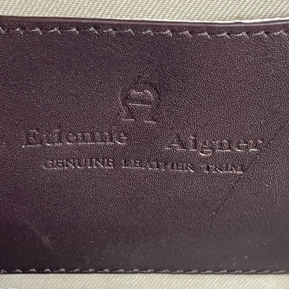 Vintage 90s 00s ETIENNE AIGNER Linen Leather Handbag Crossbody Bag ...