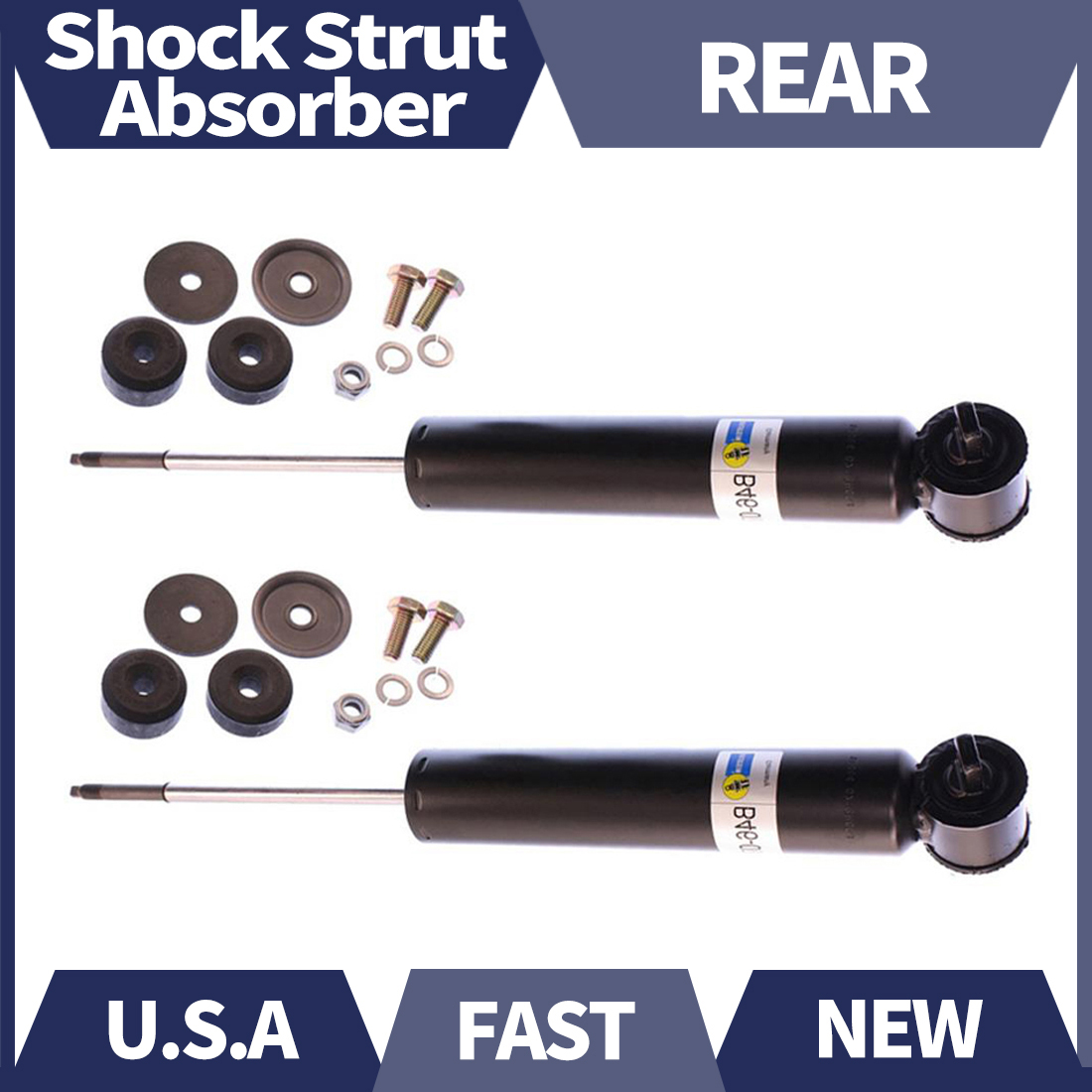 2PCS Rear Bilstein B4 Shock Absorber Strut Kit For 1979-1985 Mercedes ...