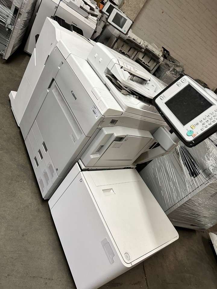 CANON IMAGEPRESS C710 COLOR COPIER, FIN, PAPER DECK, SERVER FIERY, LOW ...