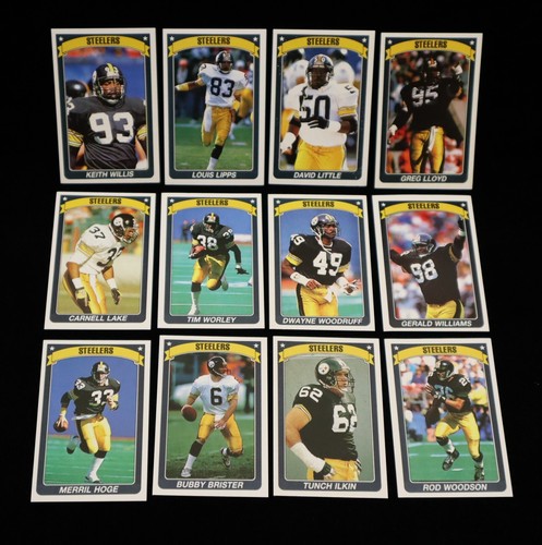 1990 Pittsburgh Steelers Panini Sticker Complete Team Set 12ct | eBay