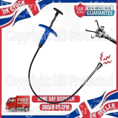 MAGNETIC PICK UP TOOL STRONG FLEXIBLE SPRING BENDY THIN LONG REACH CLAW ...