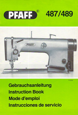 PFAFF 487 489 Instruction Manual User Guide: Coil Bound 37 Pages | eBay