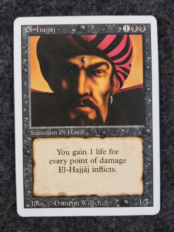 El-Hajjaj Magic: The Gathering - Revised - NM MTG Never Played ...