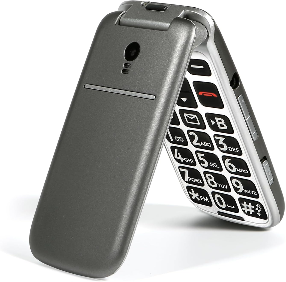 4G Volte Flip Mobile Phones Unlocked for Seniors, Big Buttons Cell ...
