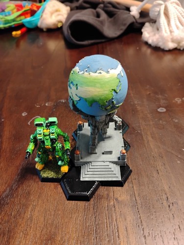 Battletech Terrain Atlas Statue 3d Printed Hexed Hand painted | eBay