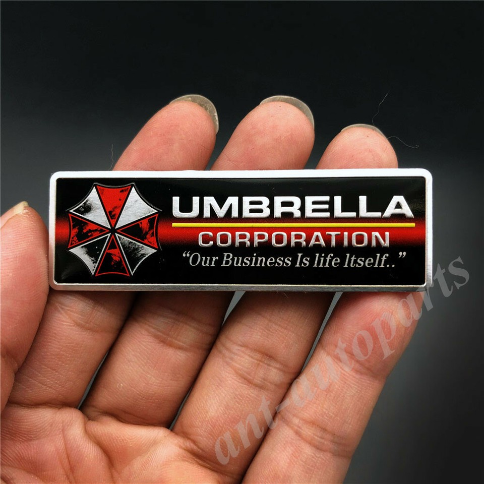 2x Resident Evil Umbrella Corporation Car Trunk Emblem Badge Decal ...